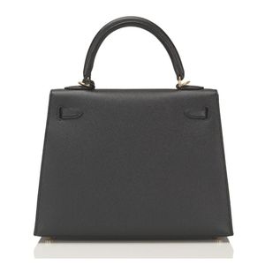 Bags | Black Top Handle Handbag | Poshmark
